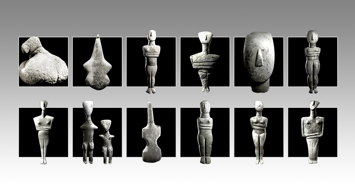 The Cycladic Sculptures & Figurines of the Cycladic Islands of Greece
