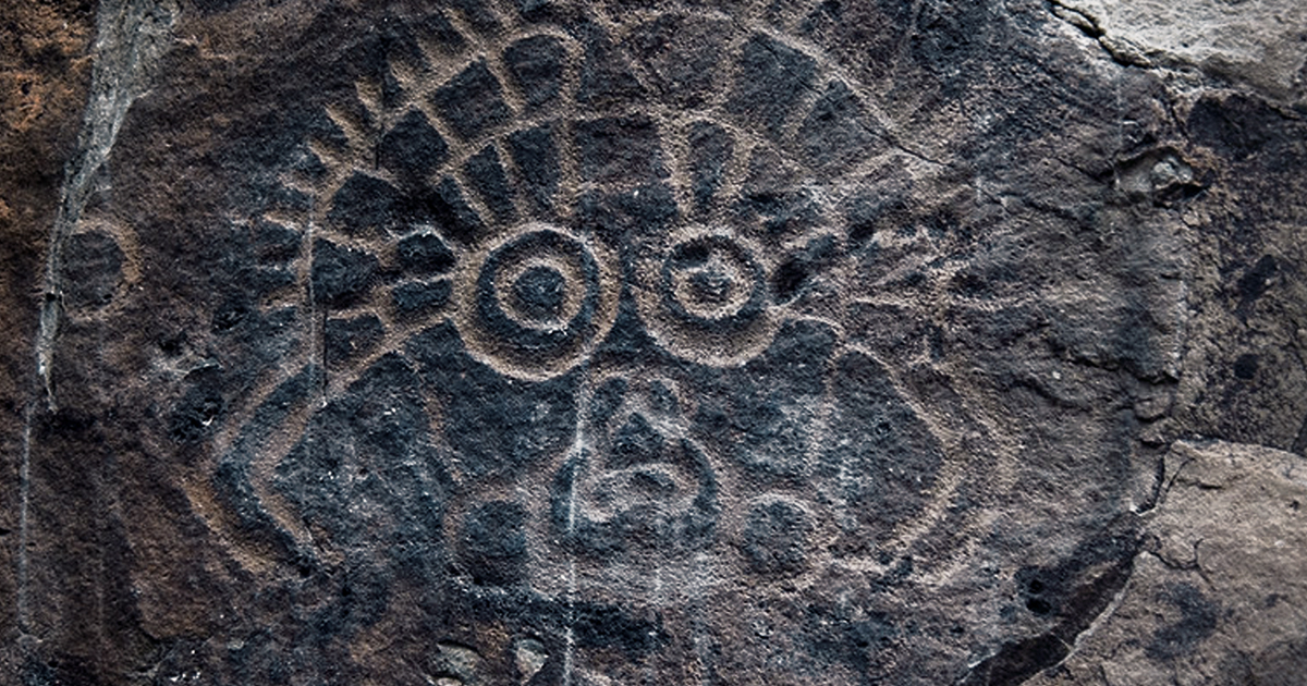 Ancient Cave Art God