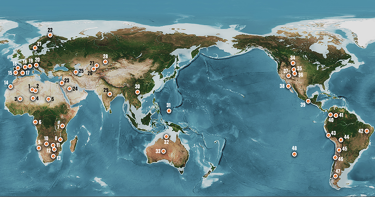 Unesco World Heritage Sites Map Countries With Most UNESCO World