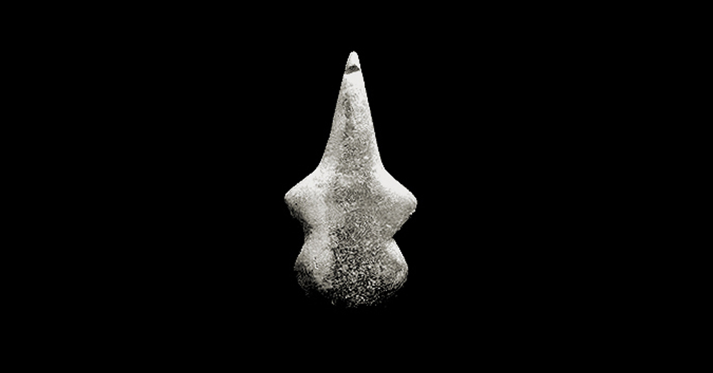 The Cycladic Sculptures - Schematic Marble Figurine