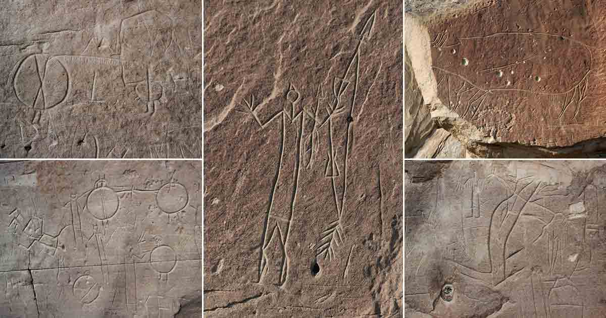 Writing-On-Stone Áísínai'pi Provincial Park, Alberta, Canada